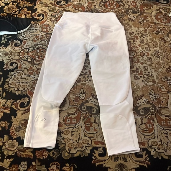 ALO Yoga | Pants & Jumpsuits | Alo Pants White Wmesh | Poshmark
